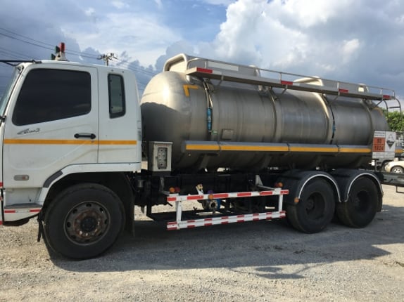 รถบรรทุกสารเคมีถังแคปซูลสแตนเลส SUTEE TANKERSขนาด13,000ลิตรพร้อมทะเบียน ...