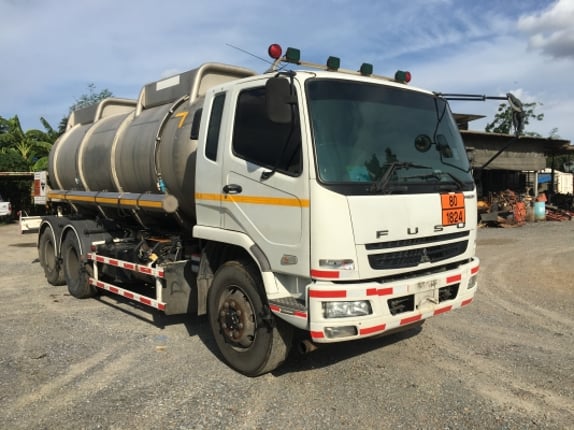 รถบรรทุกสารเคมีถังแคปซูลสแตนเลส SUTEE TANKERSขนาด13,000ลิตรพร้อมทะเบียน ...