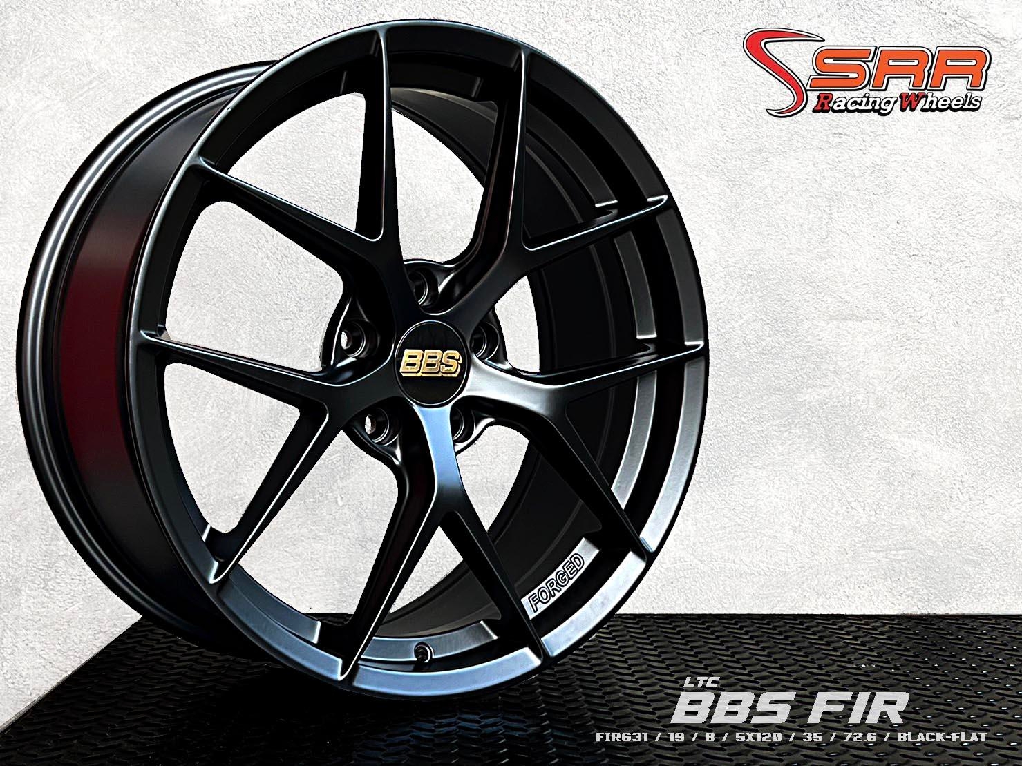 Bbs Fir 631f ขอบ19 5x120 Et35 Black Flat สำ