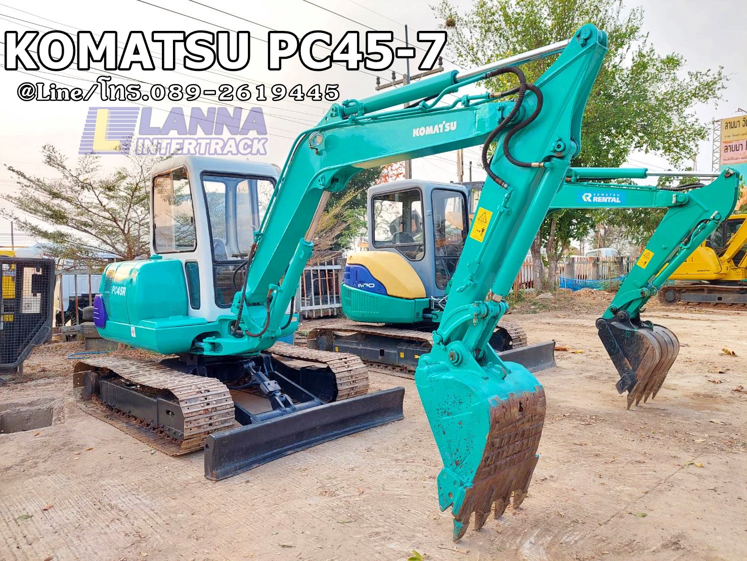 KOMATSU PC45-7 ราคา 395,000 บาท มีไลน์เจาะ, - Truck2Hand.com