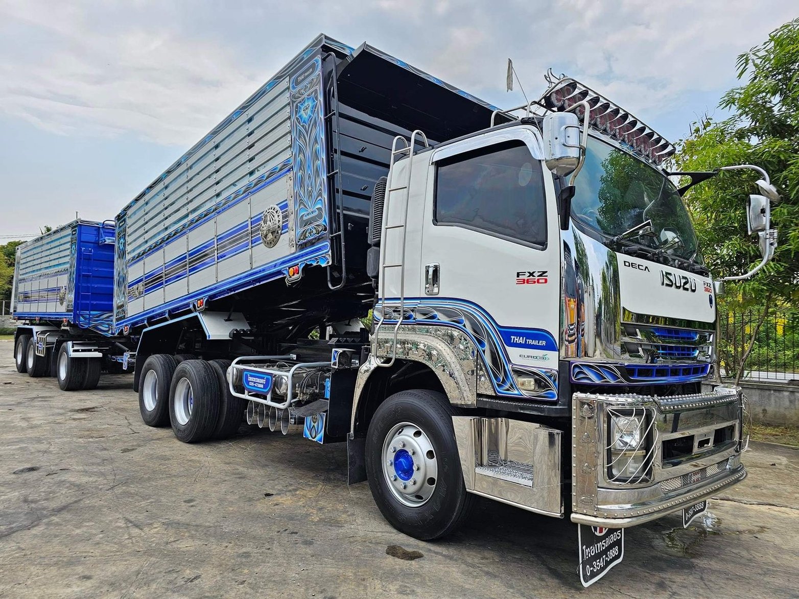 สิบล้อพ่วงเม่ลูก FXZ360 ดัมพ์ดอกปิเนียม ปี5 - Truck2Hand.com