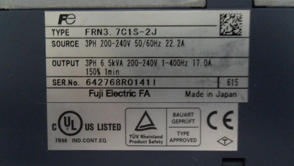 ขาย INVERTOR Fuji FRN3. 7C1S-2J - Truck2Hand.com