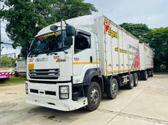 ISUZU FYH 360 HP 12 ล้อ รถห้าง แม่ + ลูก ตู้บรรทุกประตู 10 บาน - Truck2Hand.com