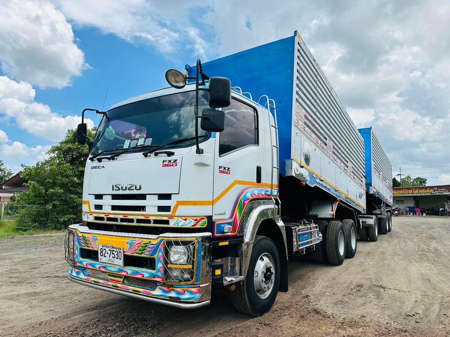 พ่วงแม่ลูกดั้ม ISUZU 360 คอกเกษตร อู่.รวมชั - Truck2Hand.com