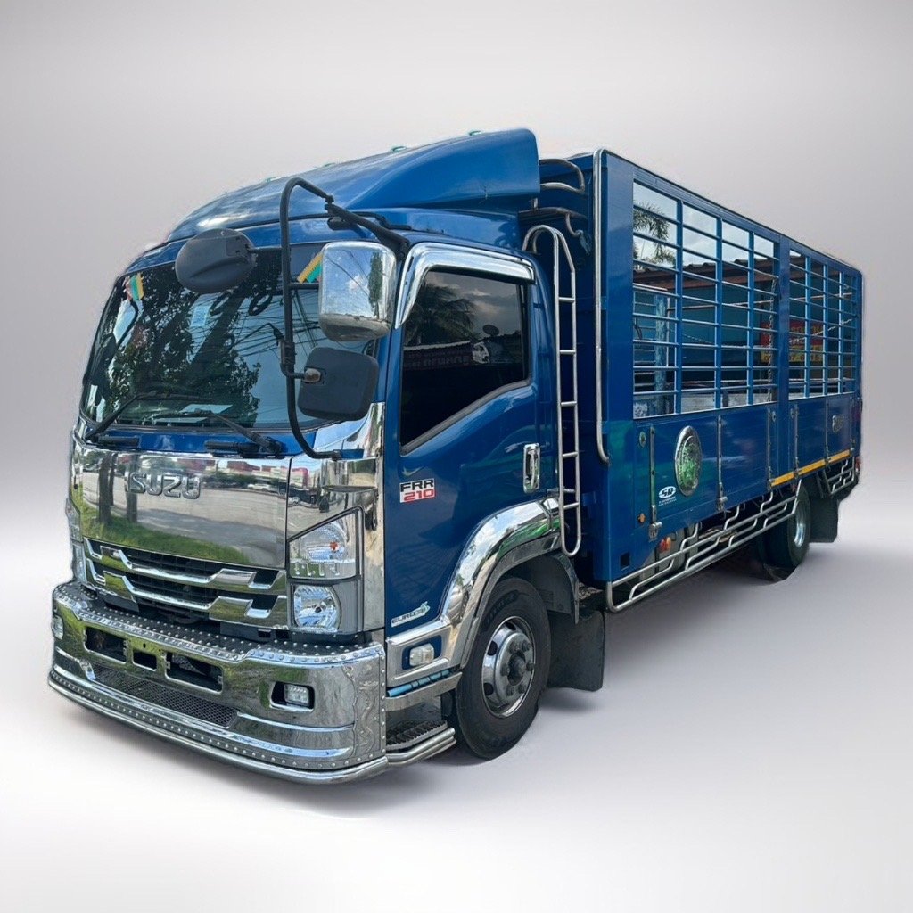 รถบรรทุก 6 ล้อ ISUZU FRR210 ปี60 กระบะคอก 6 - Truck2Hand.com
